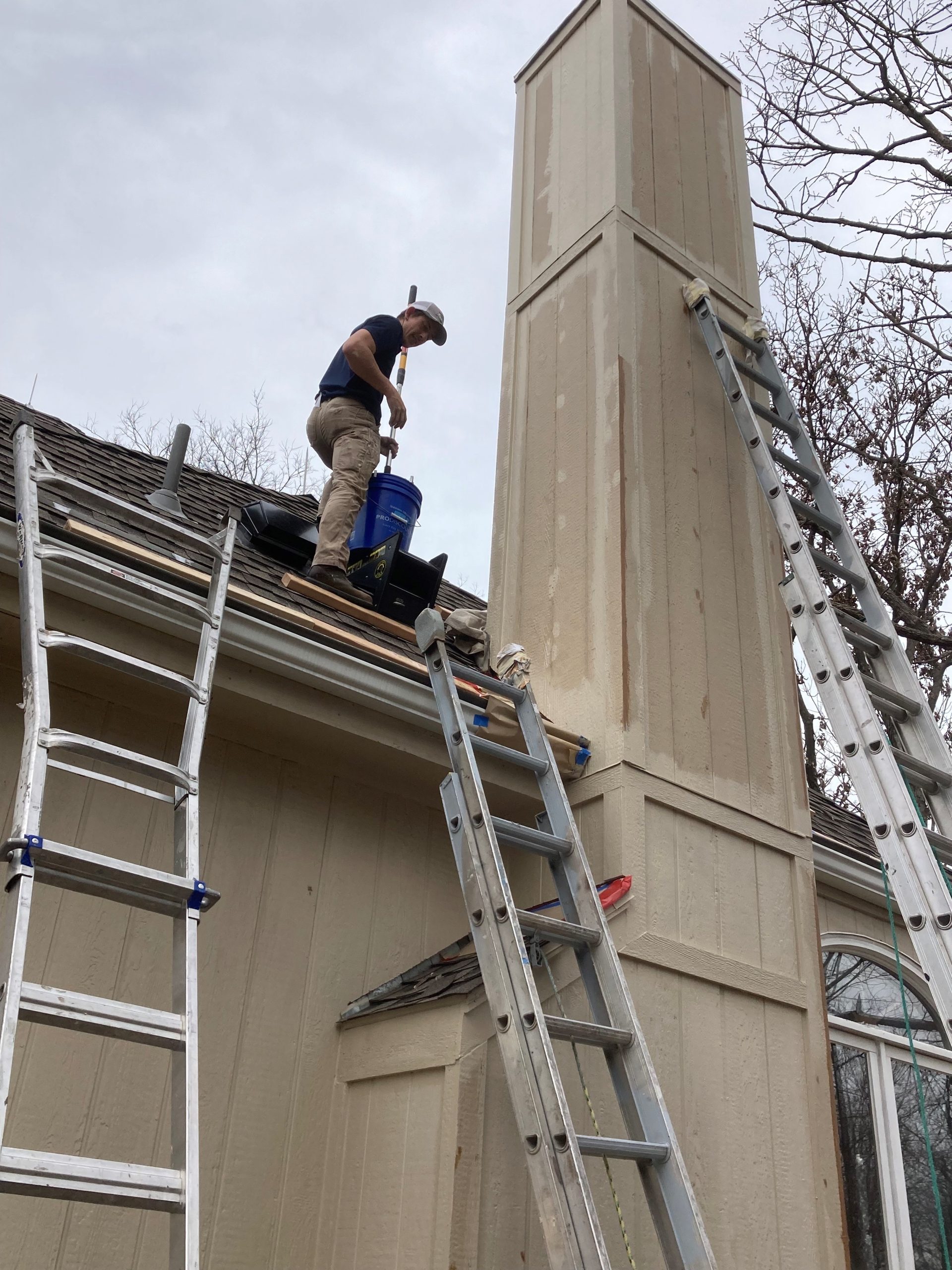 Tall Chimney, Thorough Wood Rot Repair - Adventures of a Schloegel ...